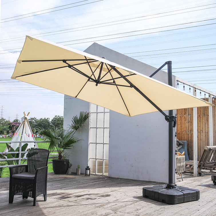Sol 27 Outdoor Aappo 3m Square Cantilever Parasol | Wayfair.co.uk